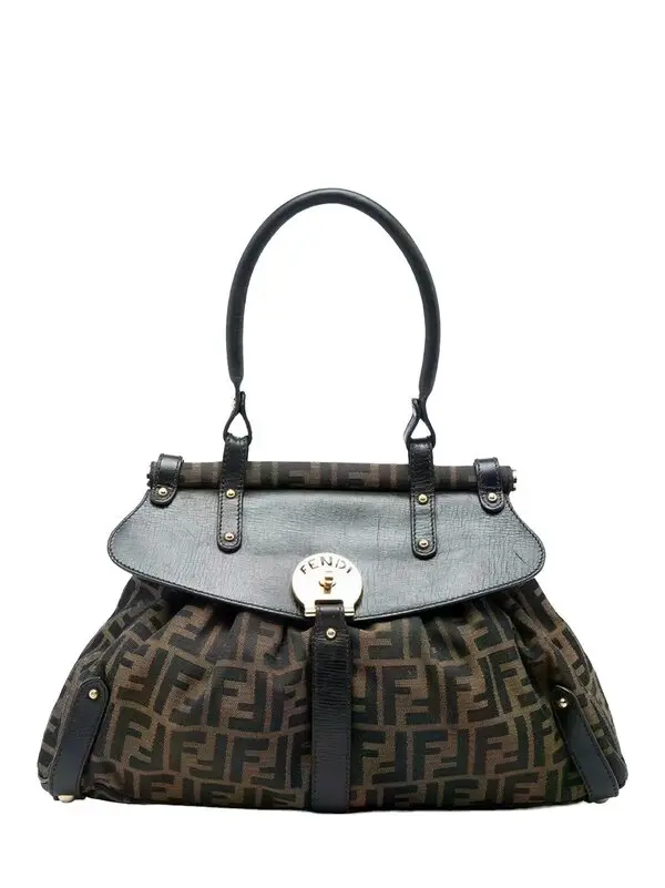 Fendi Medium Zucca Canvas Magic Handbag - Brown