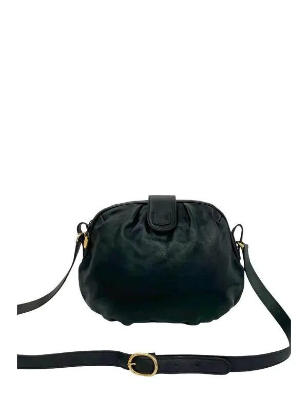 Celine Leather Crossbody Bag - Black
