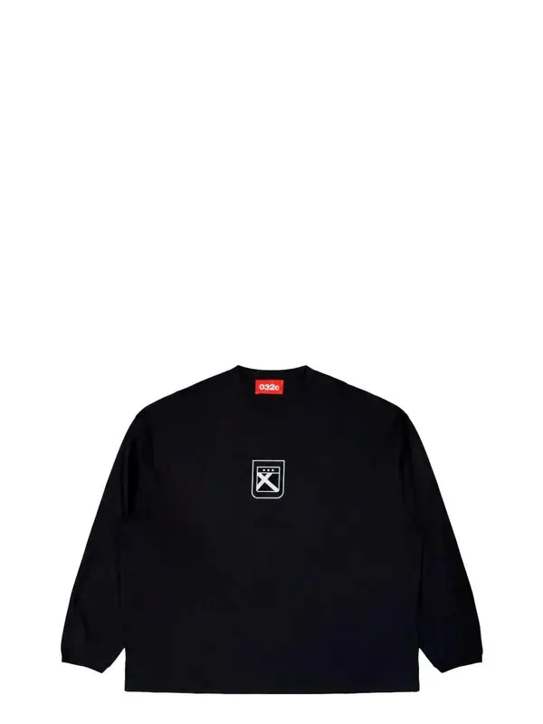032C Fainting Cross Graphic-print Sweater - Black