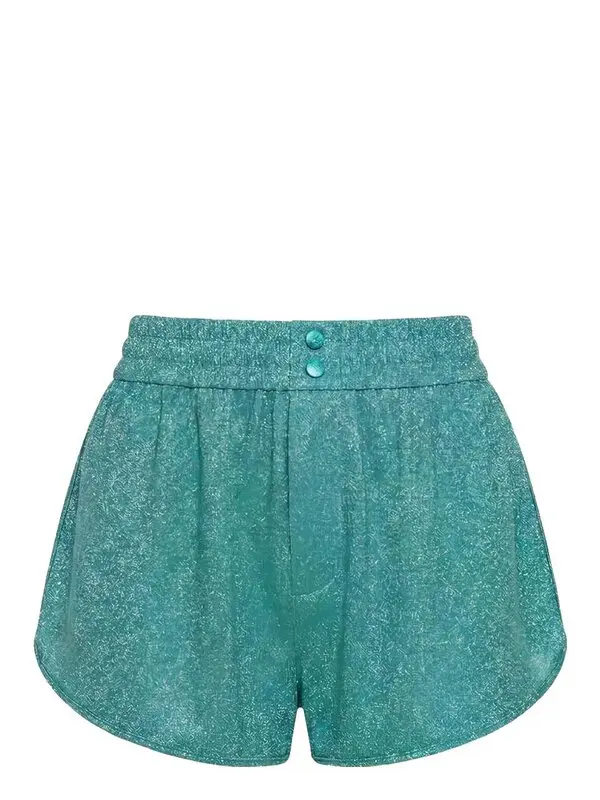 Oseree Lumière Elasticated-waist Shorts - Green