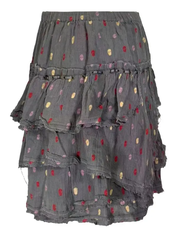 Zadig&Voltaire Printed Tiered Skirt - Grey