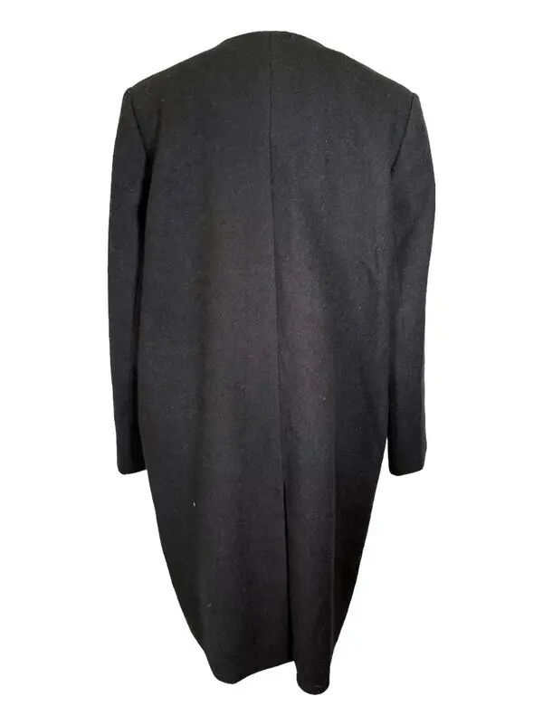 ISABEL MARANT VINTAGE Collarless Wool Coat - Black