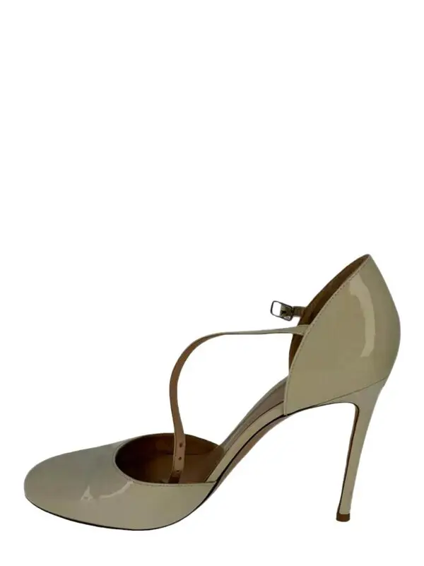 GIANVITO ROSSI Mary Jane Pumps - Neutrals