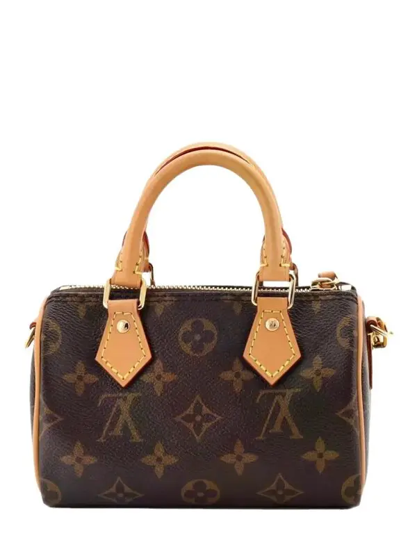 LOUIS VUITTON Speedy Bandouliere Nm Bag Monogram Canvas Nano Crossbody Bag - Brown