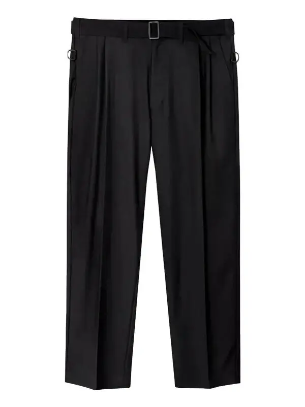 MAGIC STICK Pleated Detail Trousers - Black