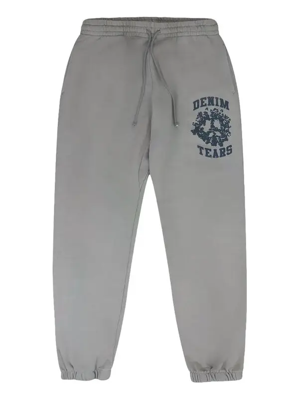 DENIM TEARS University Logo-print Track Pants - Grey