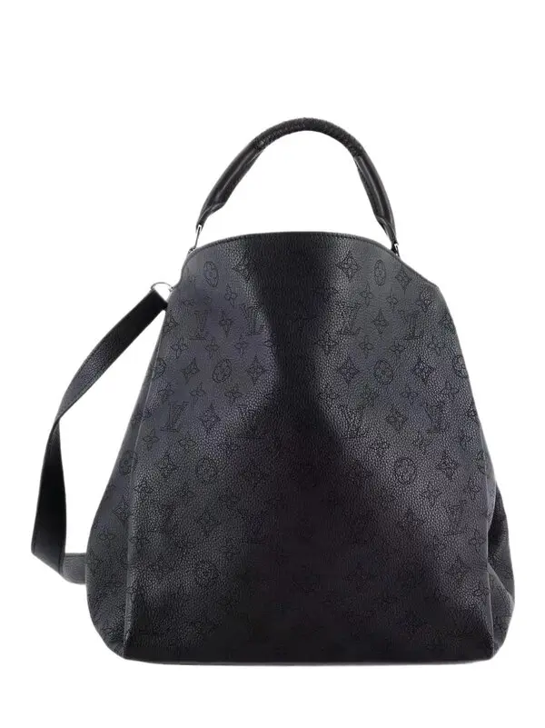 LOUIS VUITTON Mahina Leather Hobo Bag - Black