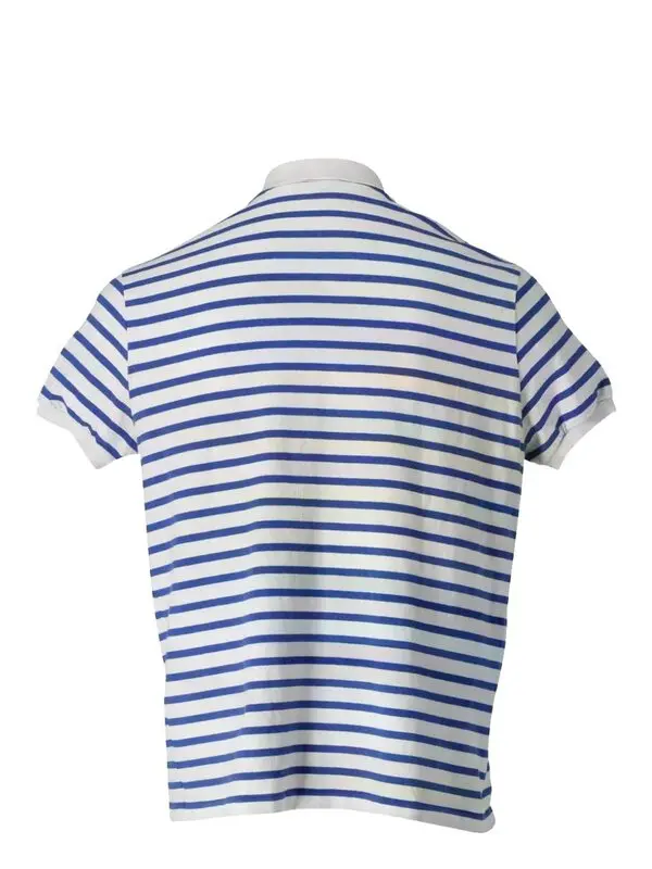 Saint Laurent Striped Polo Cotton T-shirt - Multicolour