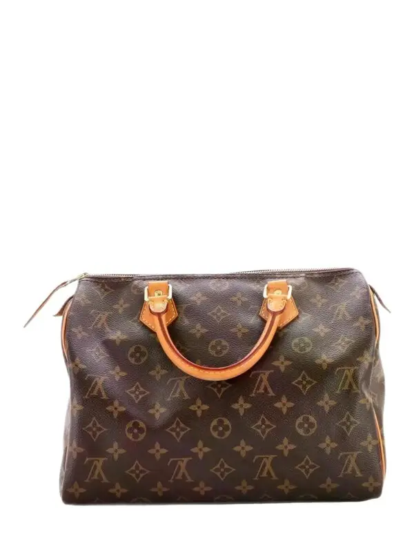 LOUIS VUITTON Speedy Monogram Canvas 30 Satchel - Brown