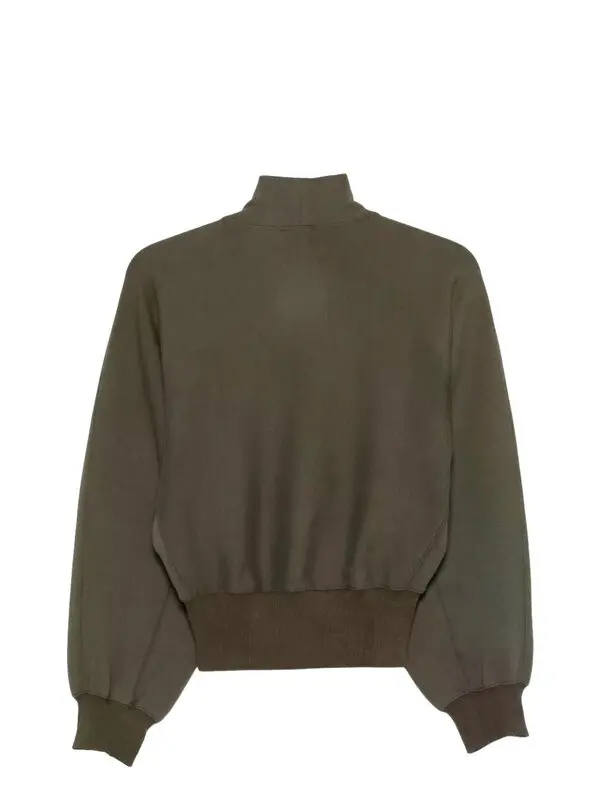 Patrizia Pepe Quarter-zip Scuba Sweatshirt - Green