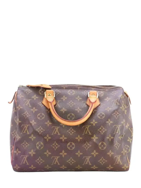 LOUIS VUITTON Speedy Monogram Canvas 30 Satchel - Brown
