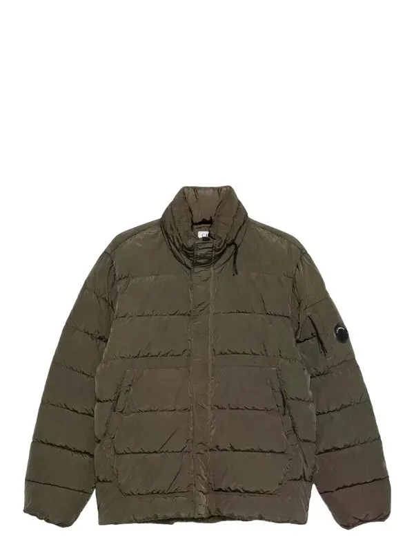 C.P. COMPANY Quilted Lens Detail Coat - Green