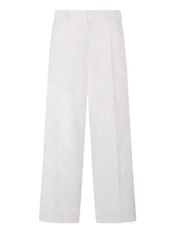 Roberto Cavalli Ray Print Trousers - White