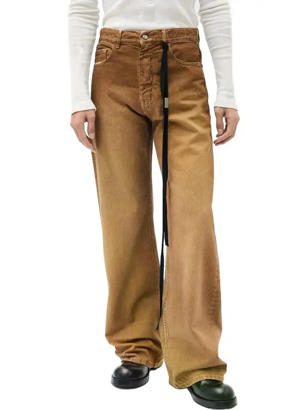 ANN DEMEULEMEESTER Modest Flared Jeans - Brown