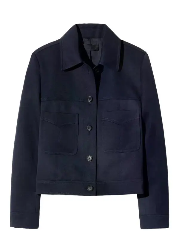 NILI LOTAN Susannah Button-up Jacket - Blue