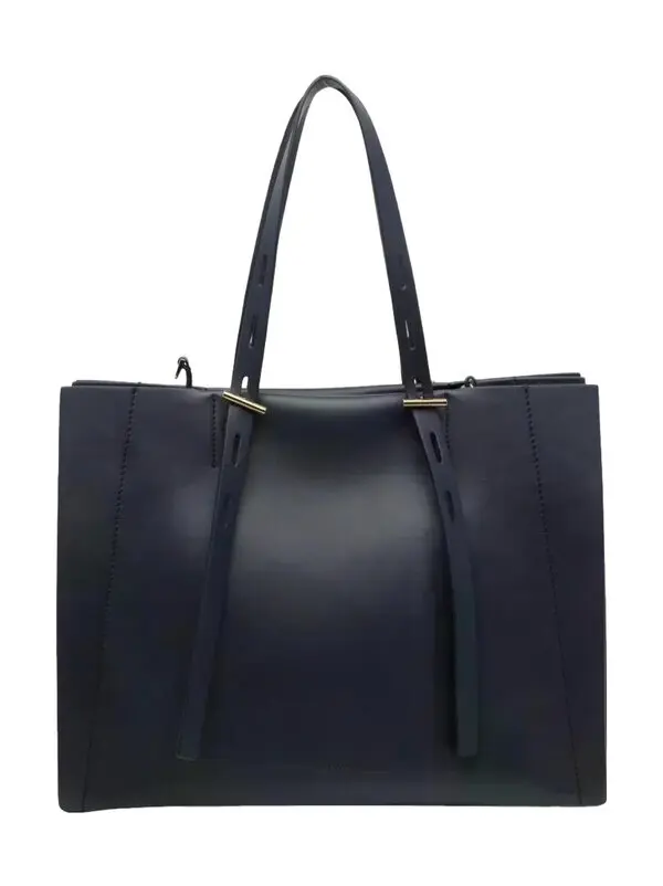 MINOBOSSI Paulette Leather Tote Bag - Blue