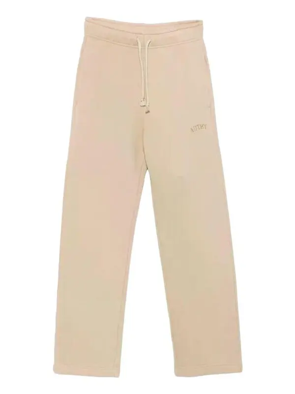AUTRY Logo Embroidered Drawstring Track Pants - Neutrals