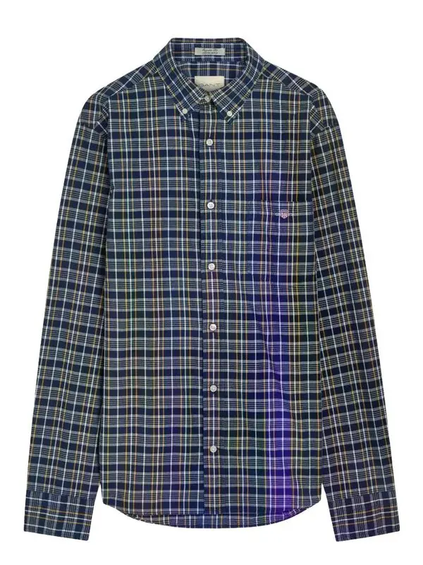 Gant Check-pattern Button-down Shirt - Blue