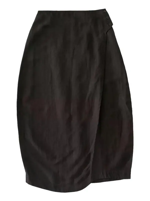 Studio Nicholson Bryde Tapered Midi Skirt - Black
