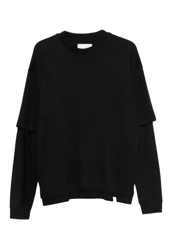 WOC Orange Layered Long-sleeve T-shirt - Black