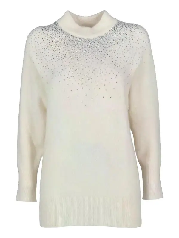 Blumarine Crystal-embellished Sweater - White