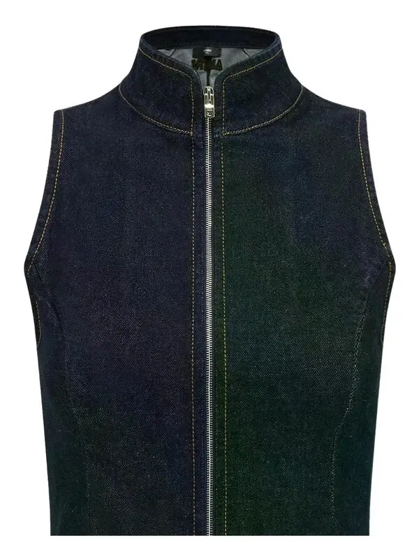Amiri Zip-up Sleeveless Waistcoat - Blue
