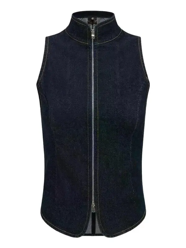 Amiri Zip-up Sleeveless Waistcoat - Blue
