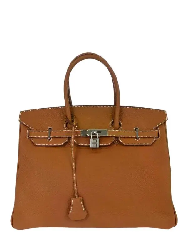 Hermès 2009 Togo Leather Birkin Tote Bag - Brown