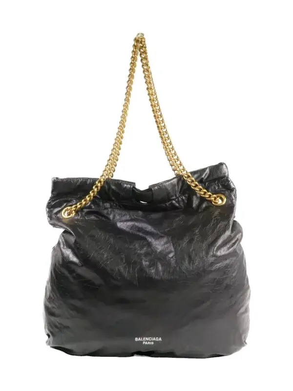 Balenciaga Crush Chain Shoulder Bag - Black