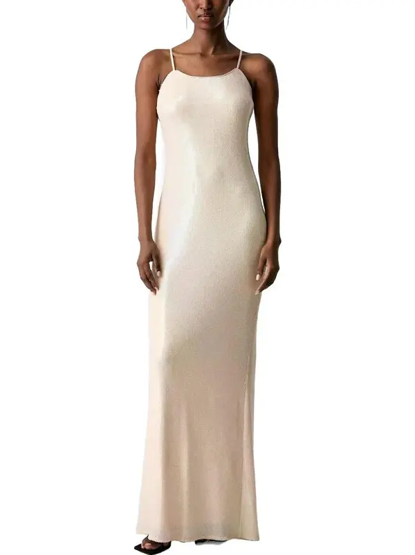Patrizia Pepe Sequin-embellished Maxi Dress - Pink