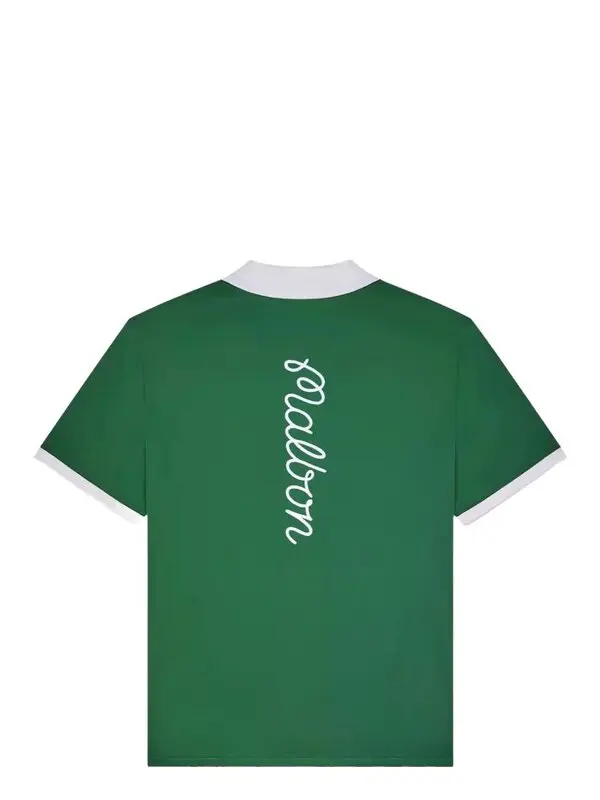MALBON Barrio Logo-embroidered T-shirt - Green