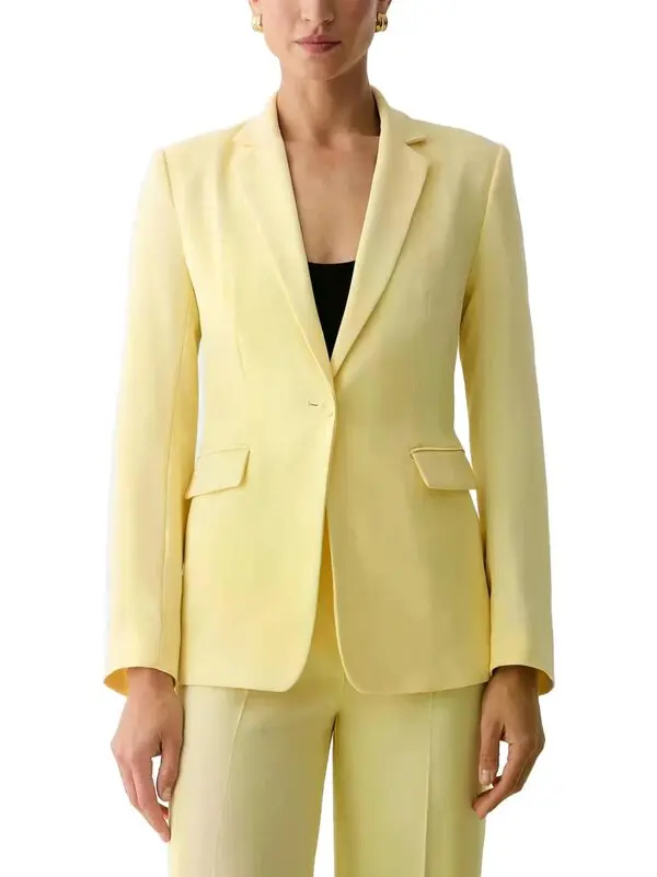 MORGAN Single-breasted Notched-lapel Jacket - Yellow