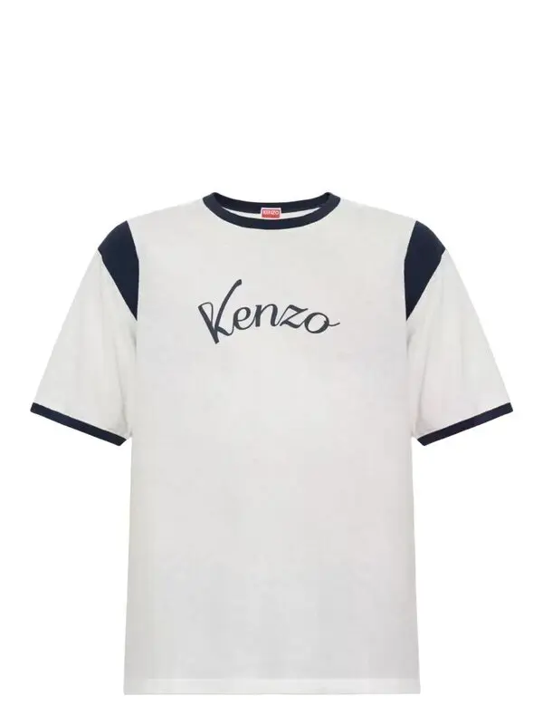 Kenzo Varsity Cotton T-shirt - Neutrals