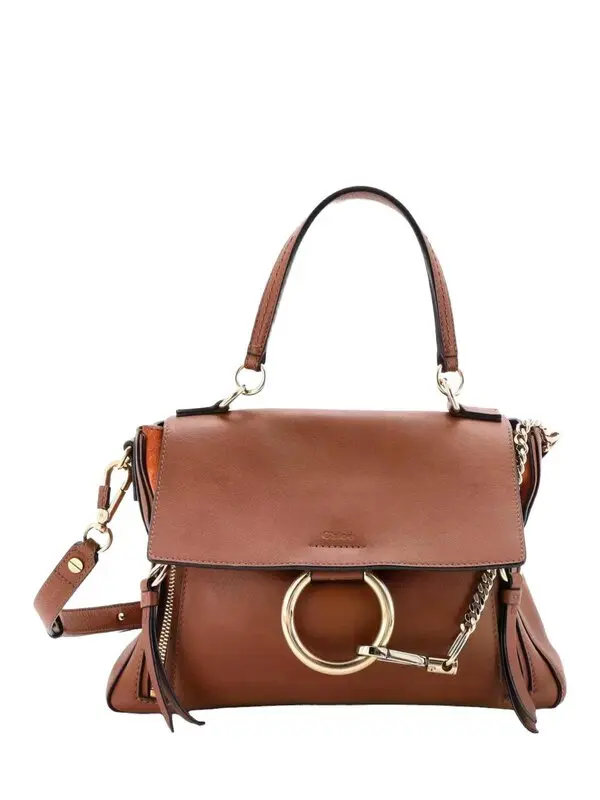 Chloé Faye Day Bag Leather Small Satchel - Brown