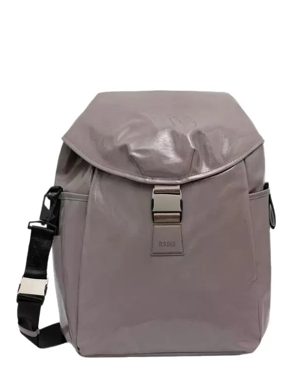 Rains Valera Buckle-fastening Logo-patch Backpack - Grey