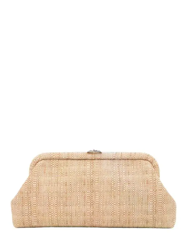 JIMMY CHOO Woven Effect Shoulder Bag - Neutrals