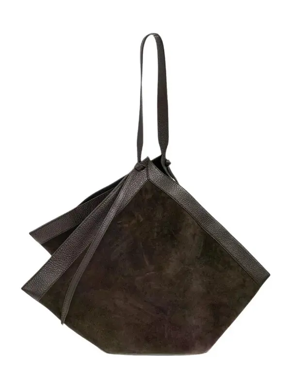 Yuzefi Large Wonton Tote Bag - Brown