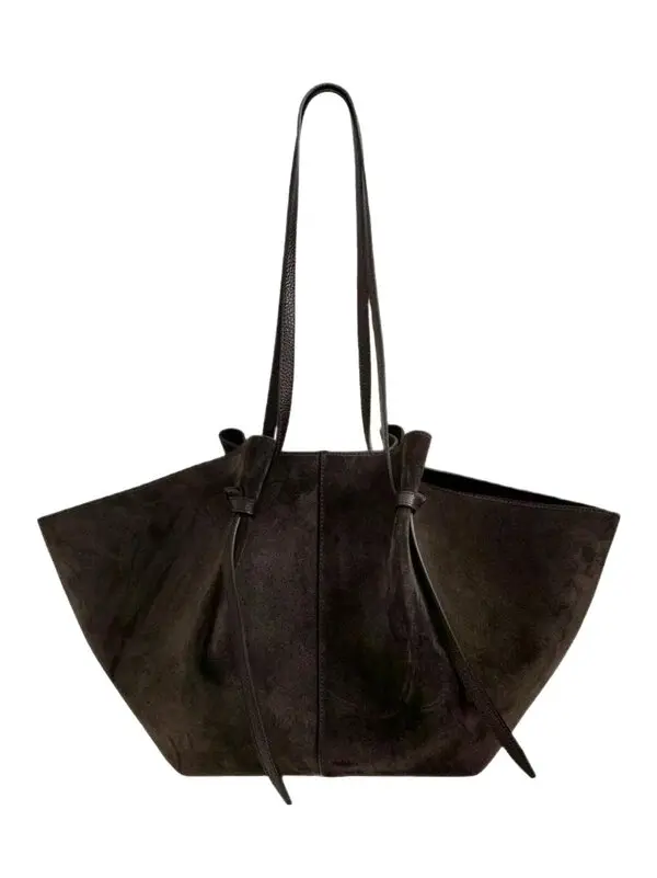 Yuzefi Large Mochi Suede Tote Bag - Brown