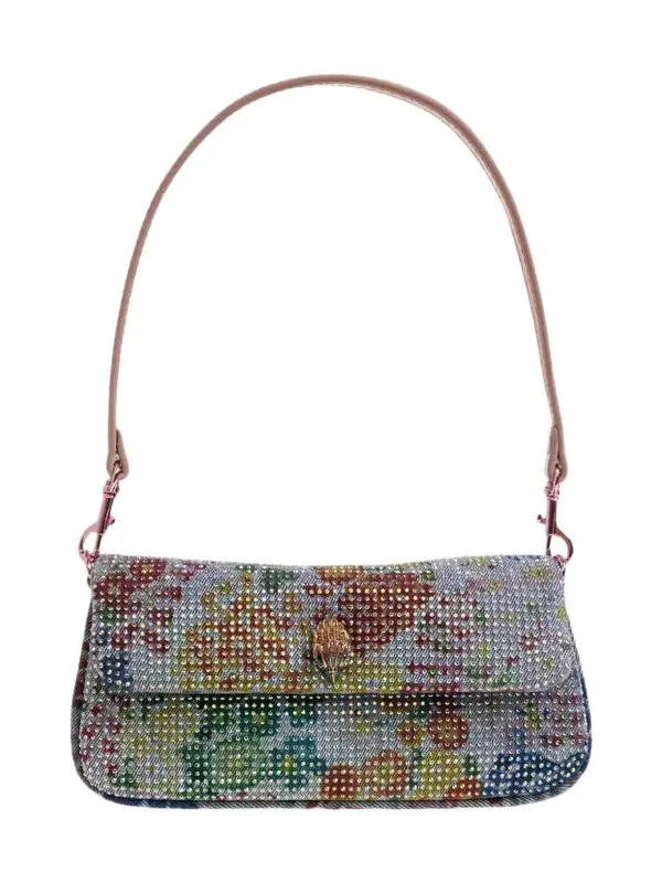 Kurt Geiger Pickle Crystal-embellished Shoulder Bag - Grey