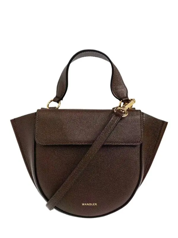 WANDLER Hortensia Piccola Leather Tote Bag - Brown