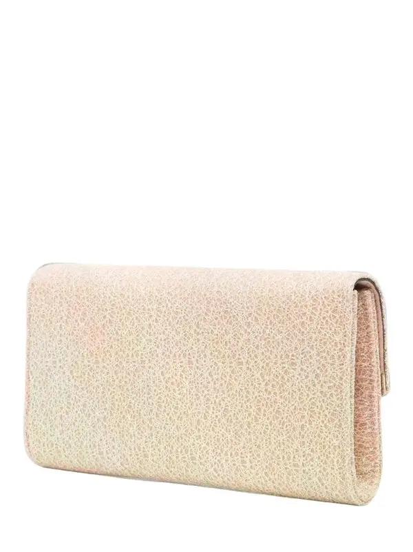 JIMMY CHOO Glitter Detail Envelope Clutch Bag - Gold