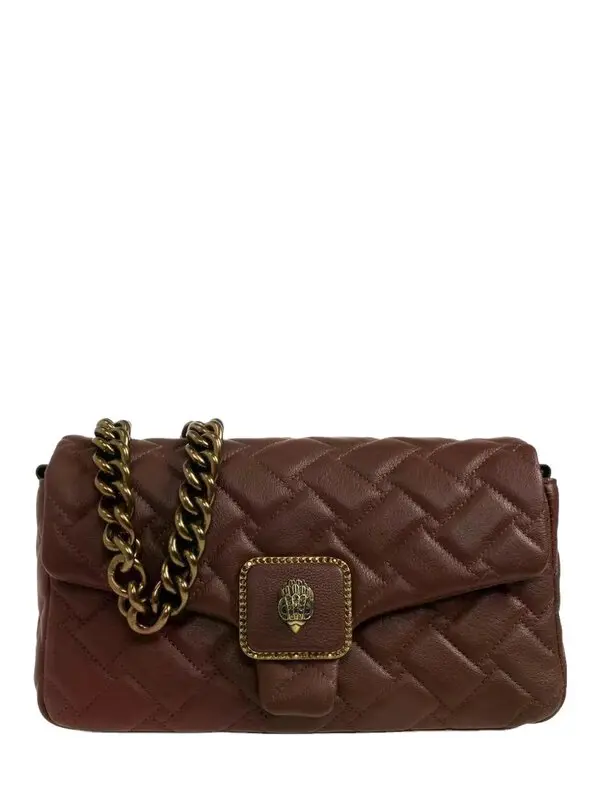 Kurt Geiger Pimlico Quilted Leather Shoulder Bag - Brown