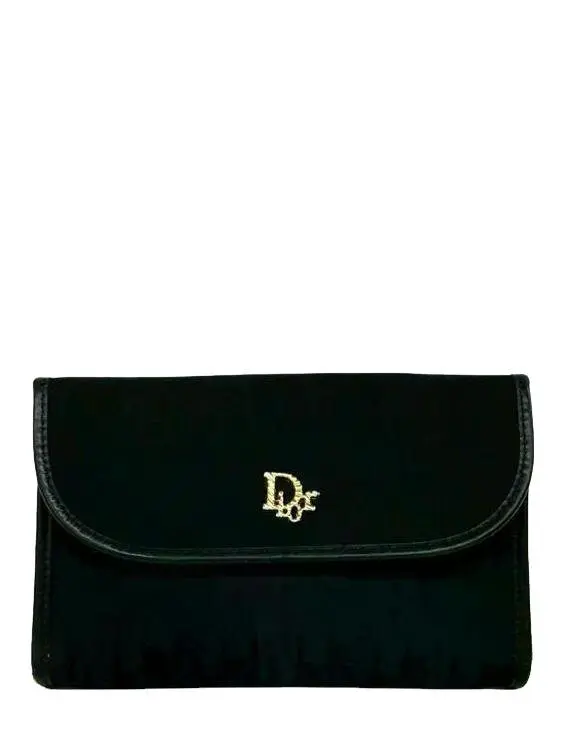 Dior Trotter Canvas Shoulder Bag - Black