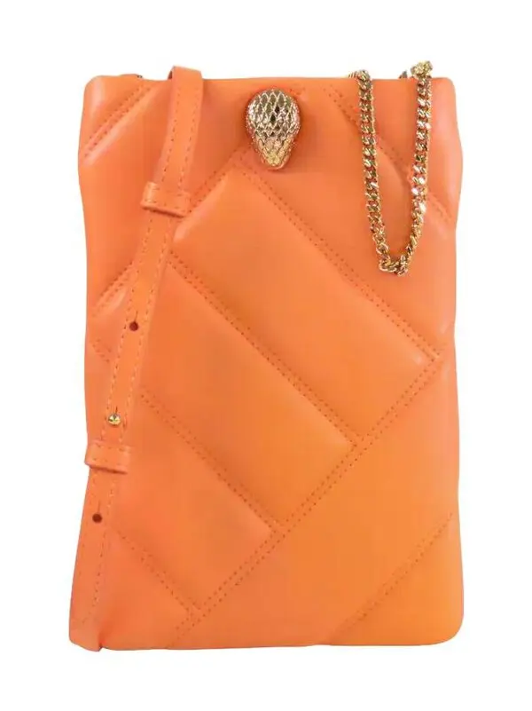 BVLGARI Serpenti Cabochon Phone Case Crossbody Bag - Orange