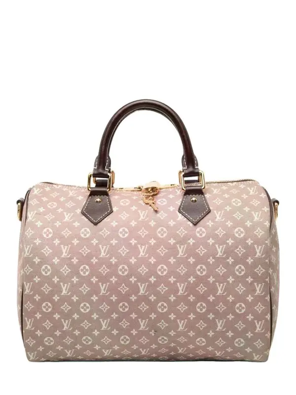 LOUIS VUITTON Monogram Idylle Speedy Bandouliere 30 Satchel - Brown
