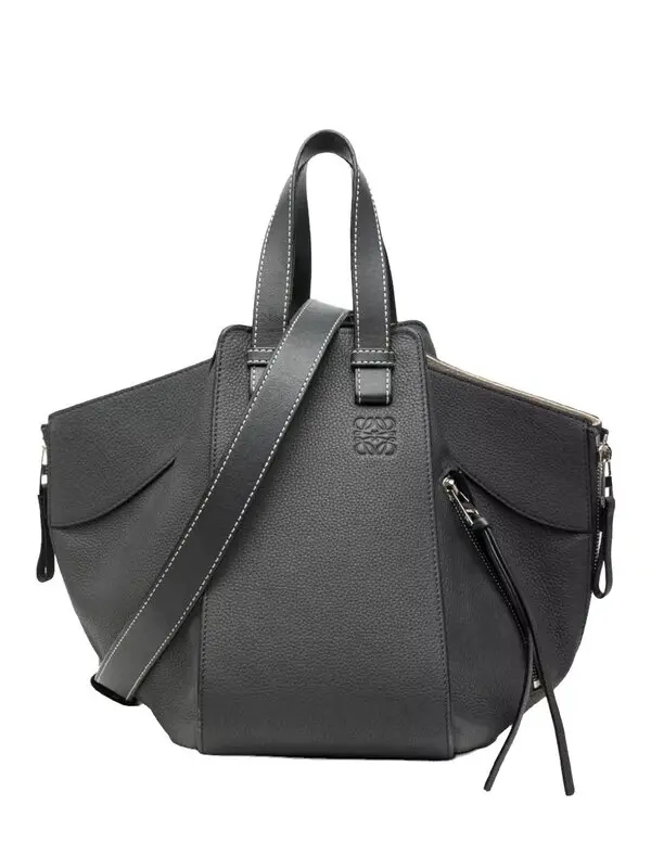 Loewe Small Leather Hammock Satchel - Grey