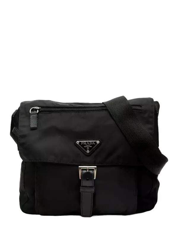 Prada Tessuto Messenger Bag - Black