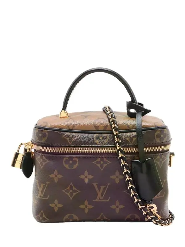 LOUIS VUITTON Monogram Reverse Vanity Pm Satchel - Brown