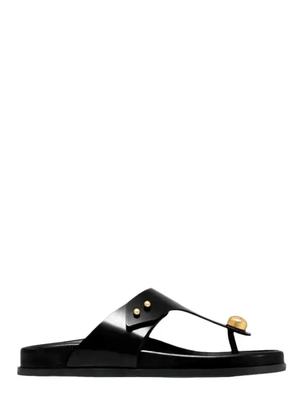 VANDA NOVAK Diuna Stud-embellished Sandals - Black