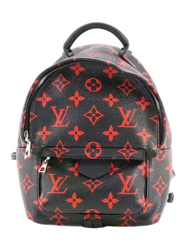 LOUIS VUITTON Palm Springs Limited Edition Monogram Infrarouge Mini Backpack - Red